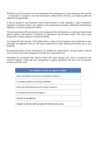 Redesigning the new investment banking model | PDF