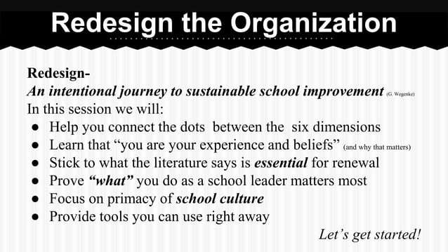 Redesigning the organization | PPTX