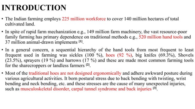 Redesign of traditional weeding hoe | PPT