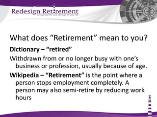 Redesign Retirement | PPTX