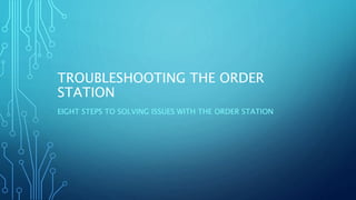 Redesign troubleshooting | PPTX