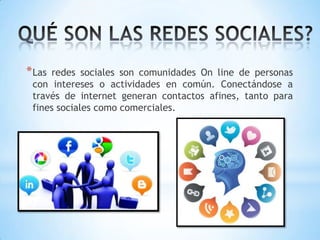 REDES SOCIALES - ELIZABETH QUIROGA | PPTX