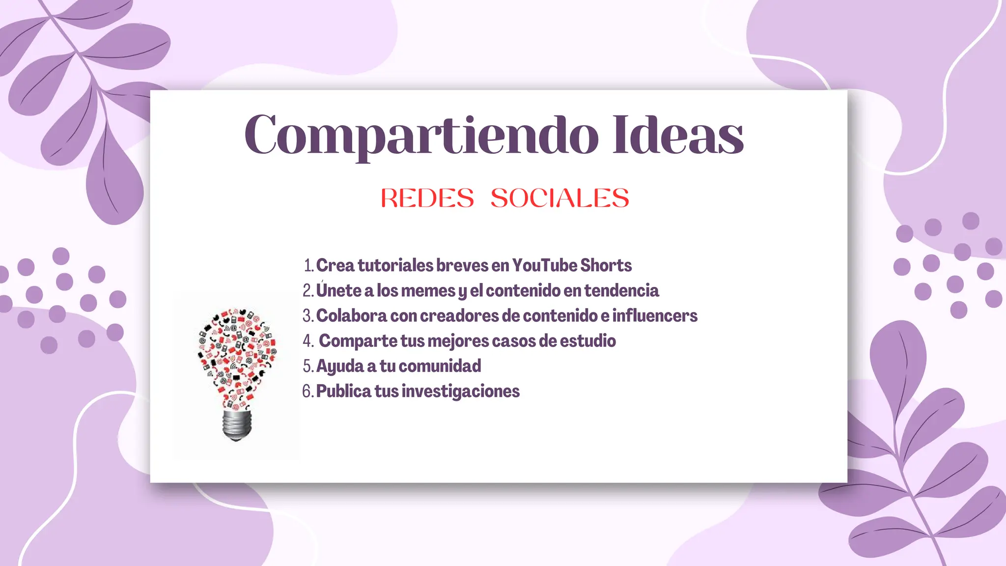 Compartiendo conocimiento en redes sociales | PDF