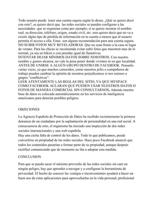 Redes sociales ensayo argumentativo | DOCX