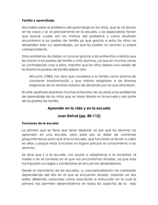 Redes sociales familias y escuela observacion | PDF