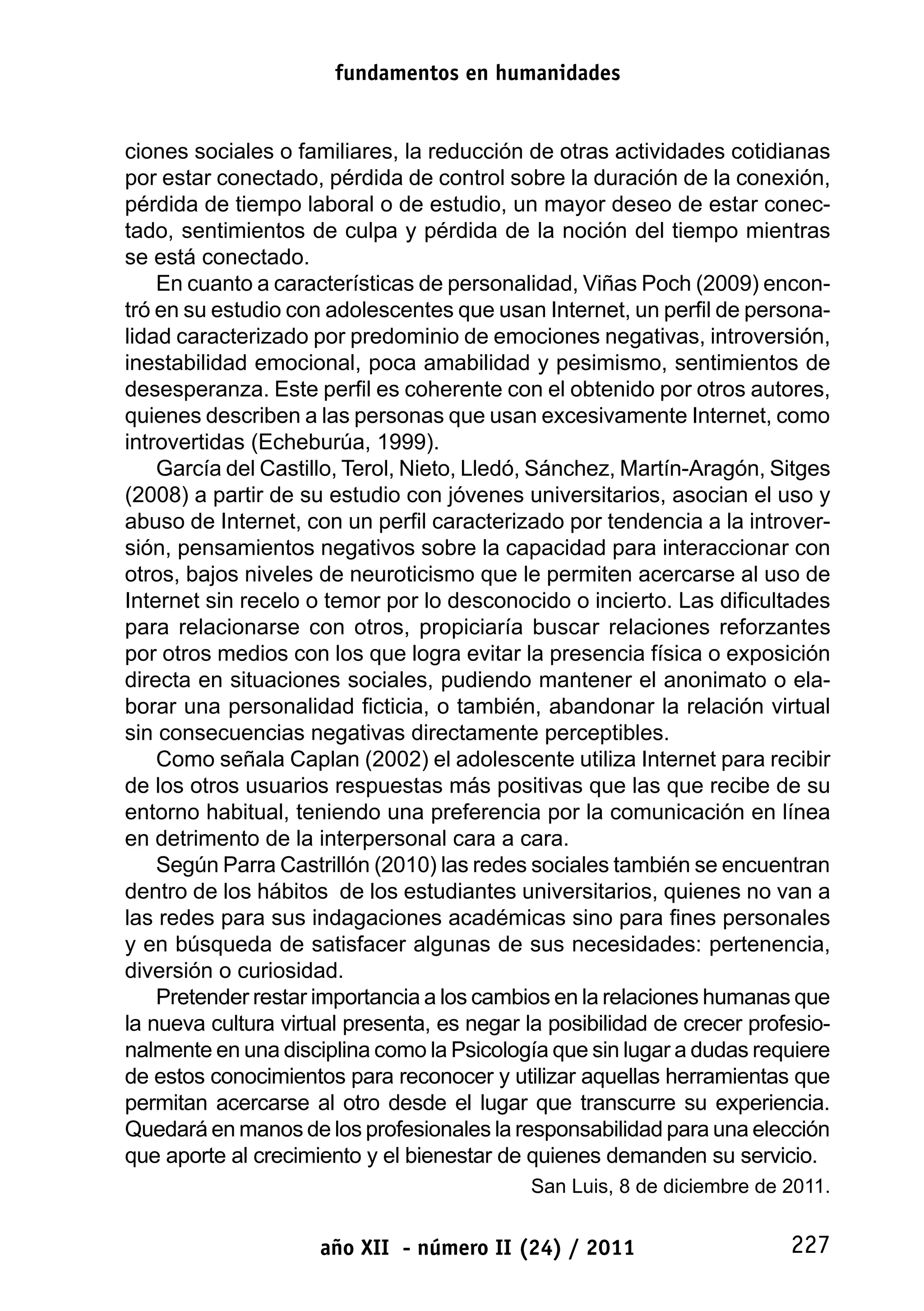 Redes sociales y relaciones interpersonales en internet | PDF