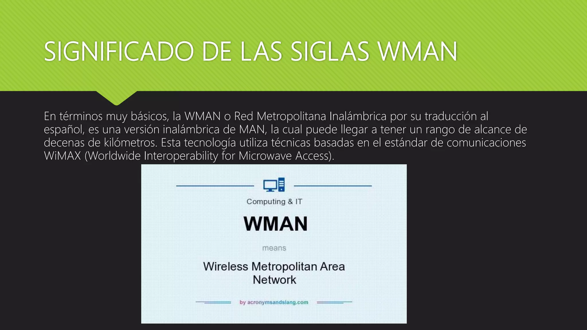 Redes wman | PPT