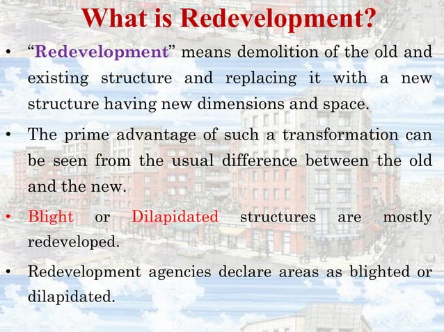 Redevelopment | PDF | Civil Engineering Industry | Industries