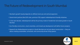 Redevelopment Projects in South Mumbai: Process, Purpose and Urban ...