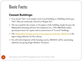 Redevelopment under dcpr 2034 regulation section 33(7),33(7)a & 33(7)b ...