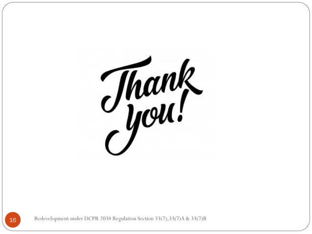 Redevelopment under dcpr 2034 regulation section 33(7),33(7)a & 33(7)b ...