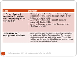 Redevelopment under dcpr 2034 regulation section 33(7),33(7)a & 33(7)b ...