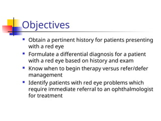 red eye- saima.ppt differential diagnosis | PPT