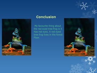 Red eyed tree frog noah s | PPTX | Reptiles | Pets