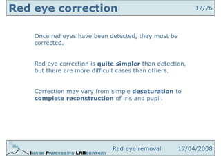Red Eye Removal | PPT
