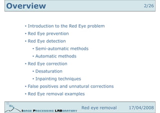 Red Eye Removal | PDF