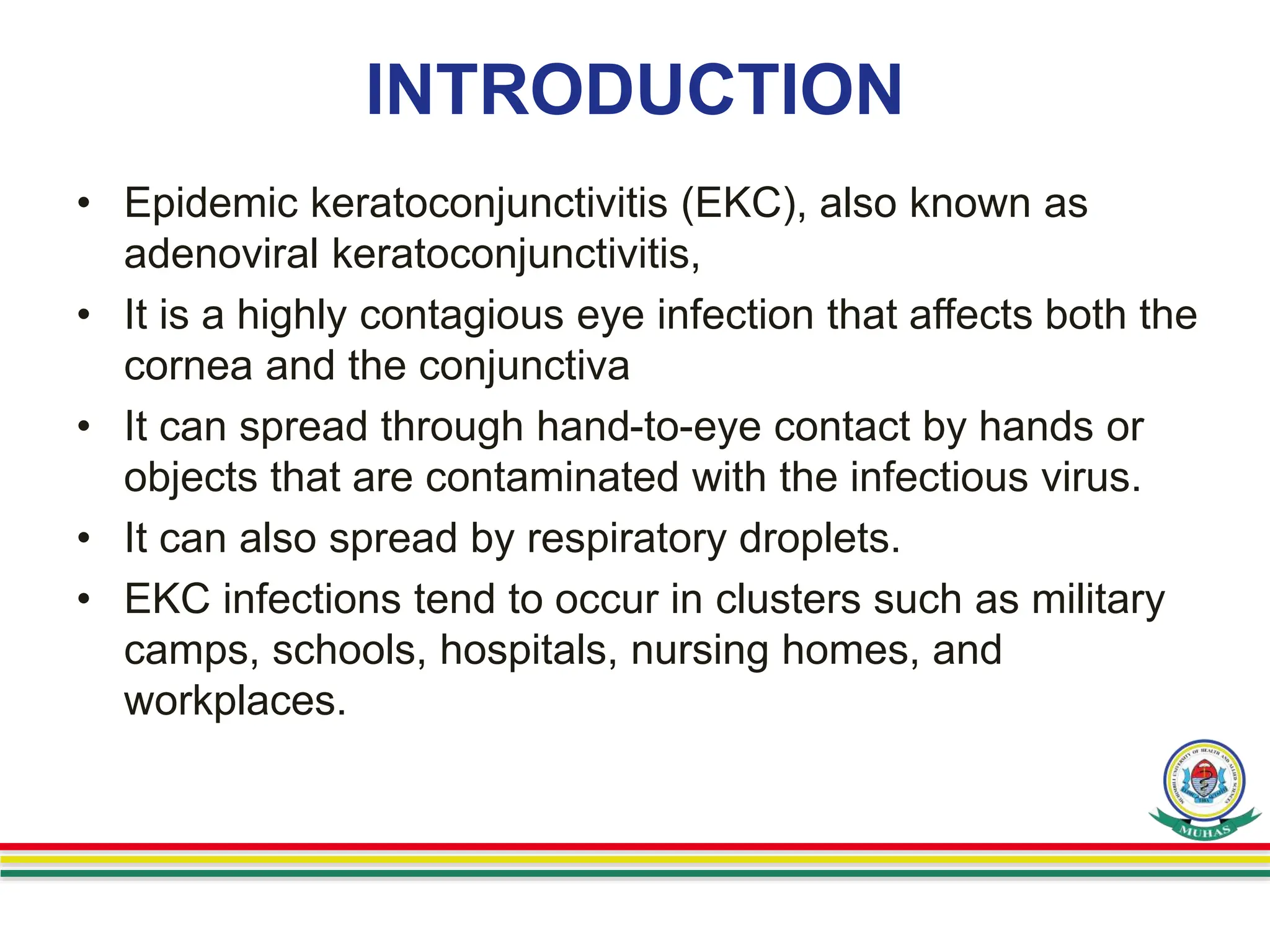RED EYE diagnosis causative agent and control measures | PPTX