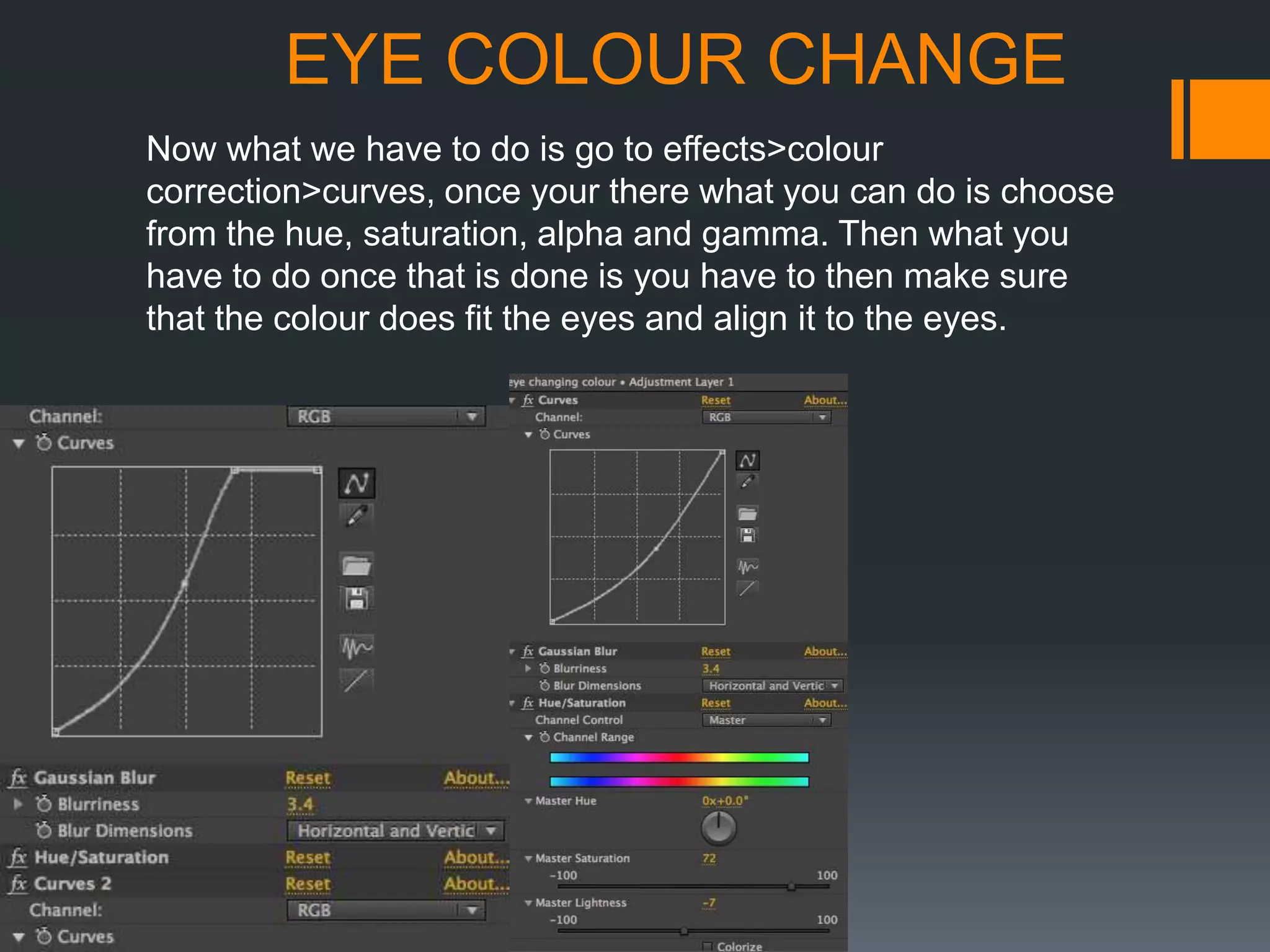 Red eyes effect | PPTX