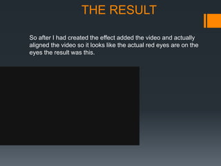Red eyes effect | PPTX