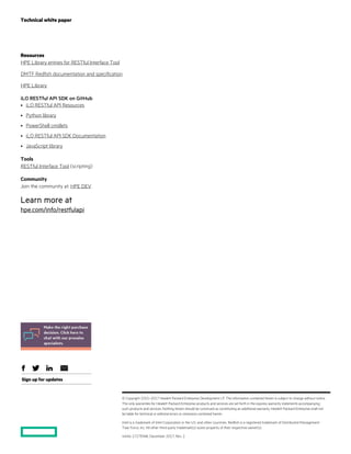 Redfish apis with_ilo_implementation_technical_whitepaper_4_aa6-1727enw | PDF