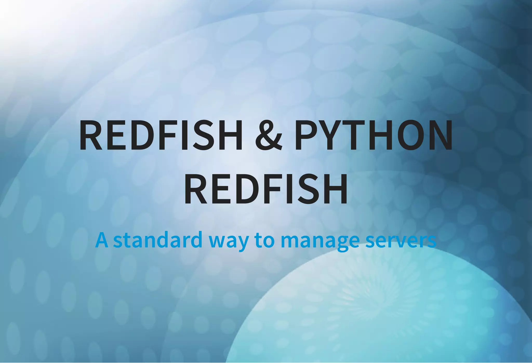 Redfish & python redfish | PDF