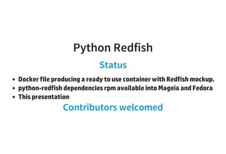 Redfish & python redfish | PPT