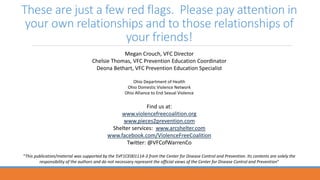 Red flags for Dating Abuse | PPSX