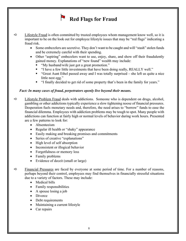 Red Flags Fraud | PDF