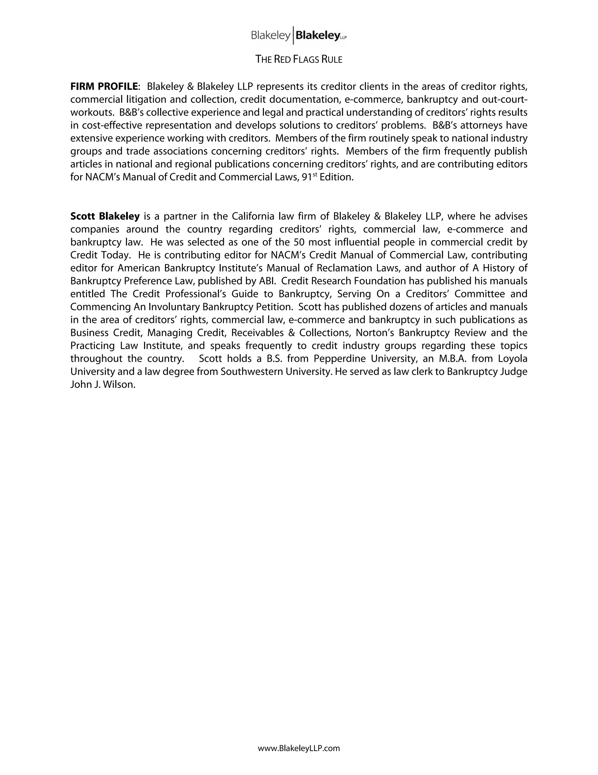 Red Flags Rules Handout | PDF