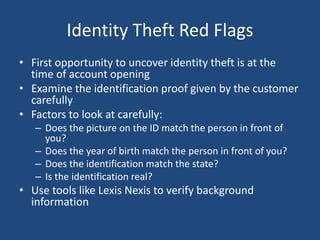 Red Flags of Money Laundering | PPTX