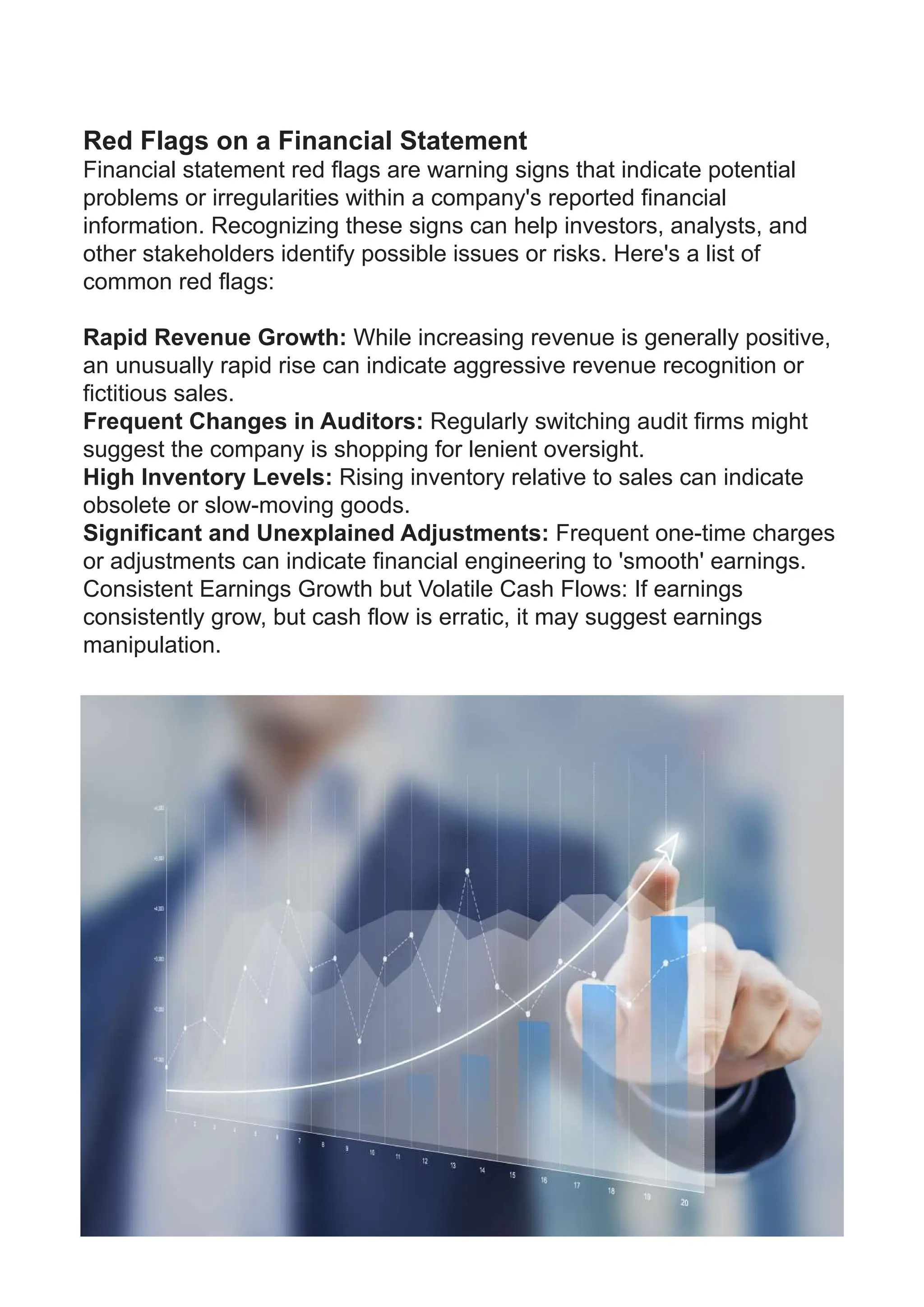 Red Flags on a Financial Statement | PDF