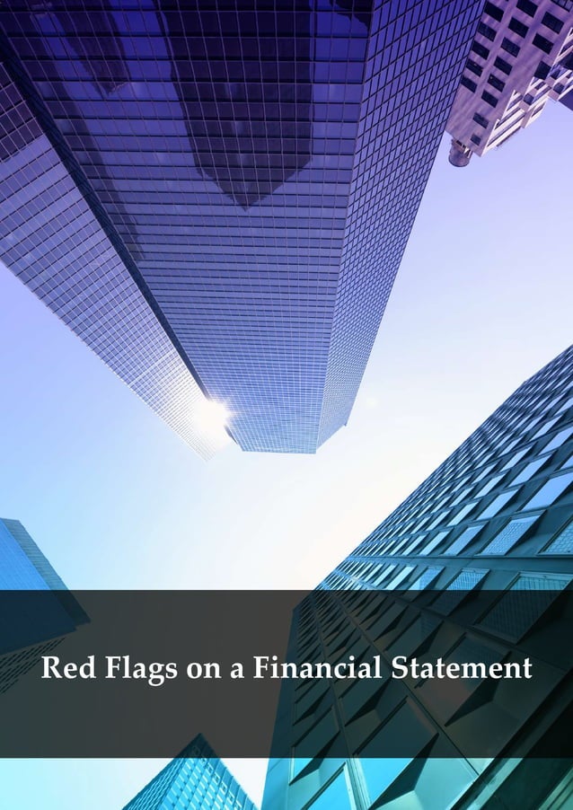 Red Flags on a Financial Statement | PDF