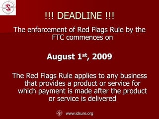 Red Flags Rule General | PDF