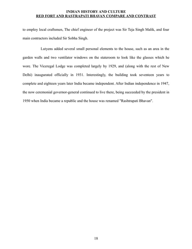 Red fort and rastrapati bhavan compare and comparision | RTF