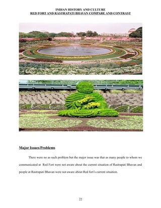 Red fort and rastrapati bhavan compare and comparision | RTF