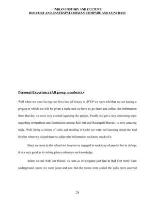 Red fort and rastrapati bhavan compare and comparision | RTF