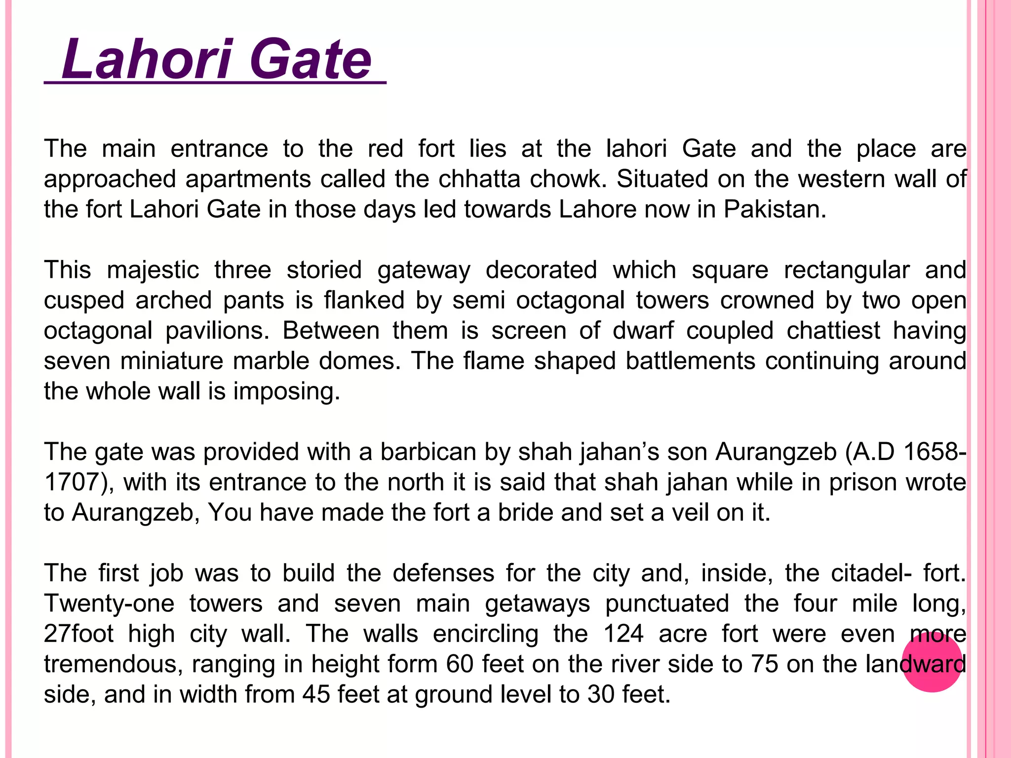 Red fort presentation.ppt 111111 | PPT