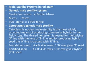 Redgram SEED PRODUCTION | PPTX