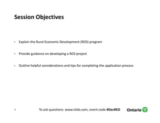 Rural Economic Development Program Overview | PDF | Construction ...
