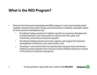 Rural Economic Development Program Overview | PDF | Construction ...