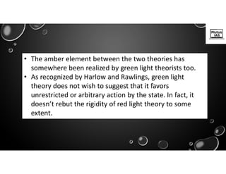 Red, green and amber light theories of administrative law | PDF