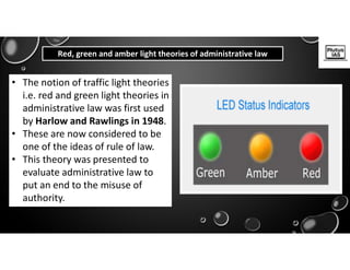 Red, green and amber light theories of administrative law | PDF