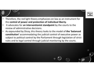 Red, green and amber light theories of administrative law | PDF