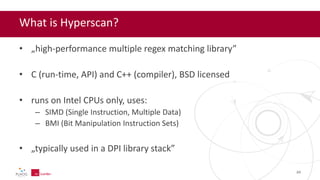 Spy hard, challenges of 100G deep packet inspection on x86 platform | PPT