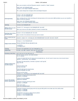 Red hat lvm cheatsheet | PDF