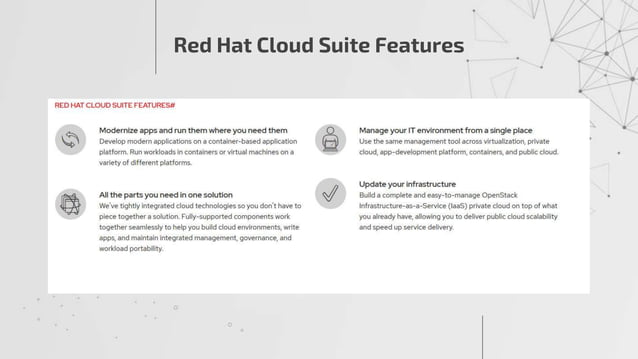 Red hat cloud suite | PPT | Free Download