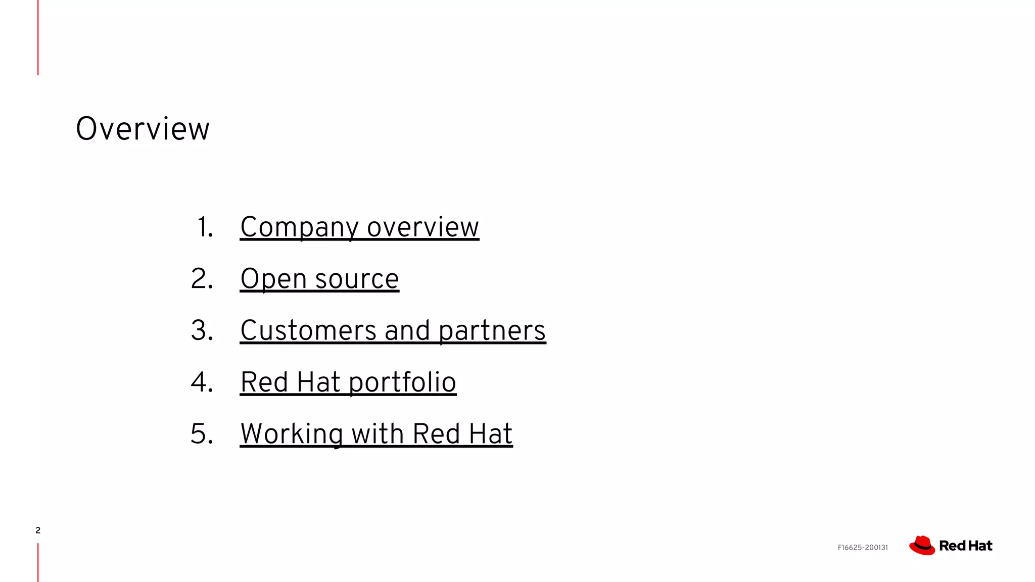 Red Hat - Corporate Presentation | PDF