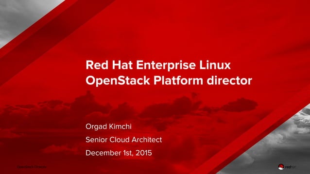 Red Hat Enteprise Linux Open Stack Platfrom Director | PPT