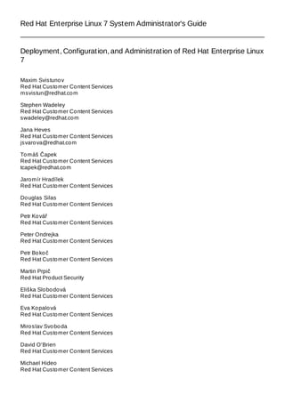 Red hat enterprise_linux-7-system_administrators_guide-en-us | PDF