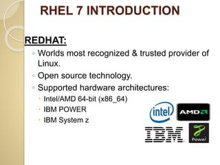 Red hat enterprise linux 7 (rhel 7) | PPTX